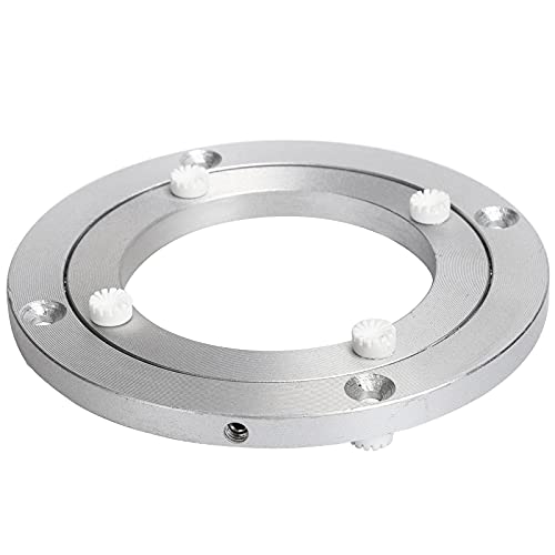 Silent Turntable Plate Table Bearing Rotating Tray - Improved Mute Aluminum Alloy Hardware - Stable and Non-Slip Lazy Susan Hardware Turntable Bearing(5 In)