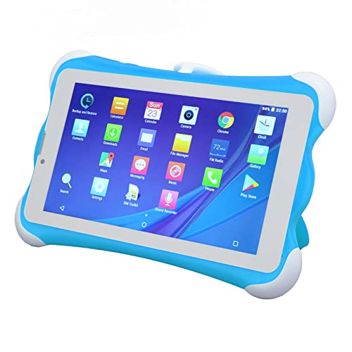 lonuo 7 Inch Toddler Tablet, Call Kids Tablet Long Battery Life 128GB Expandable Storage Multifunction Animation WiFi for Games (US Plug)