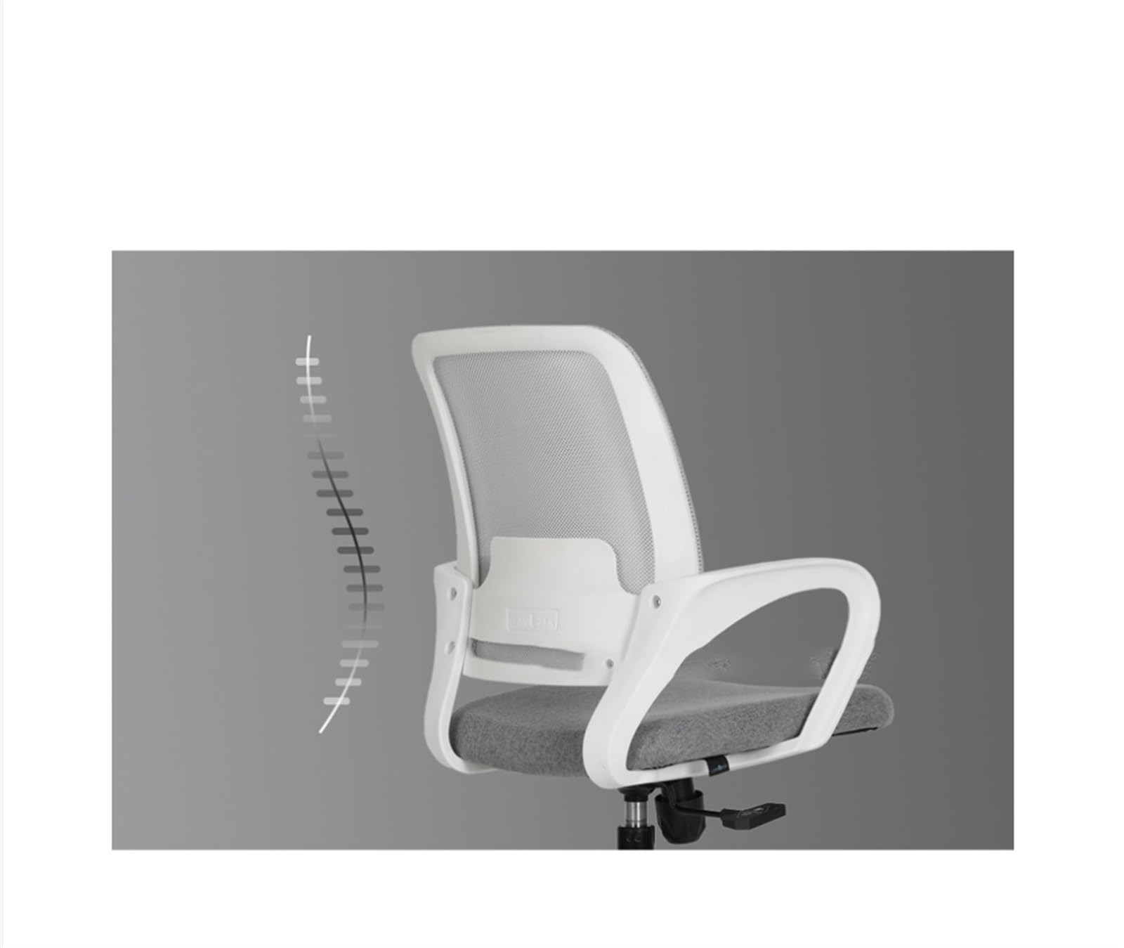 Ergonomic Office Chair, Desk Chairs with Wheels Mesh Computer Office Home Conference Ergonomic Lift Swivel Chair (Color : White Frame Blue, Size : No headrest)