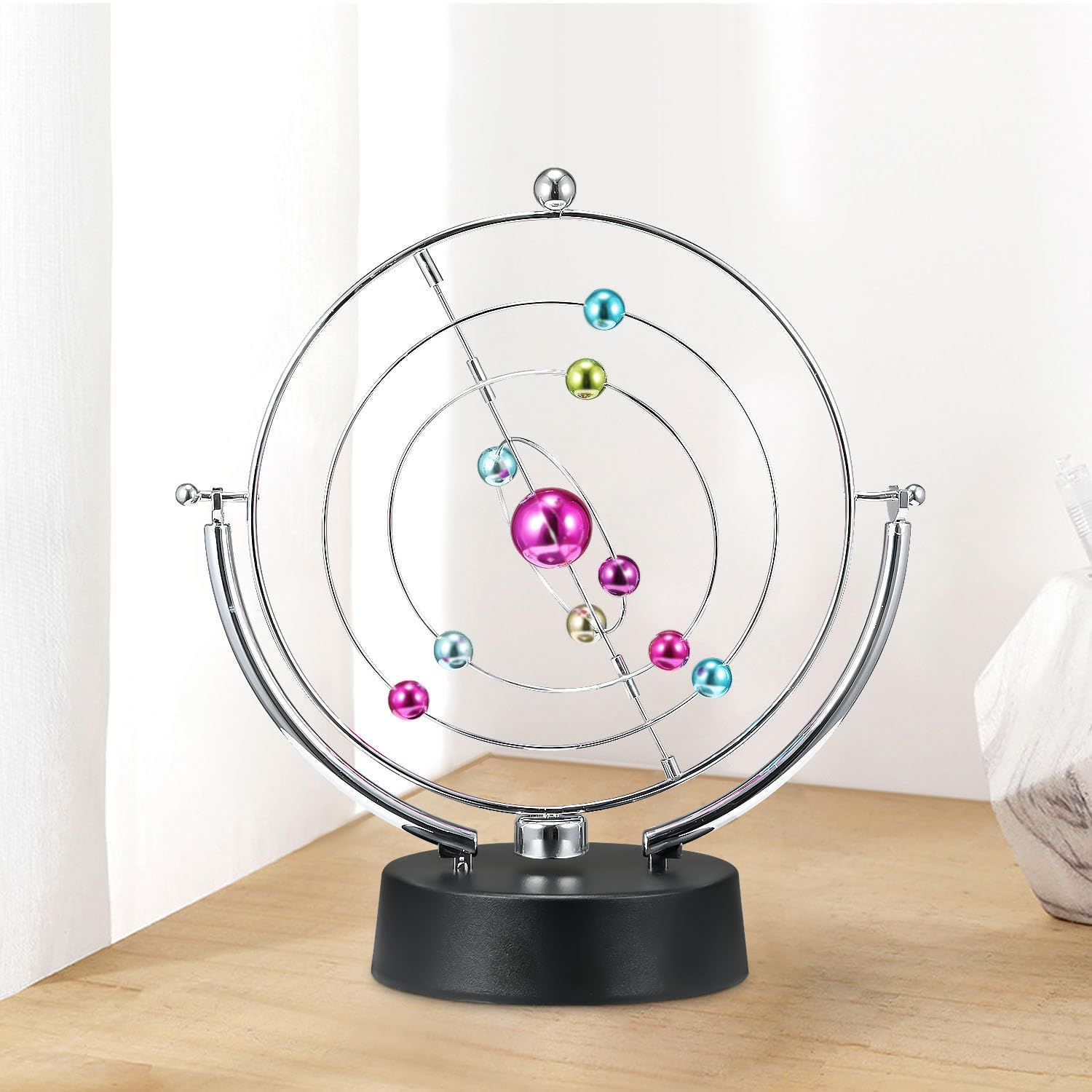 DOTSOG Galaxy Kinetic Art Science Kit Kinetic Art Asteroid Science Desk Toy Home Decorations Electronic Perpetual Motion