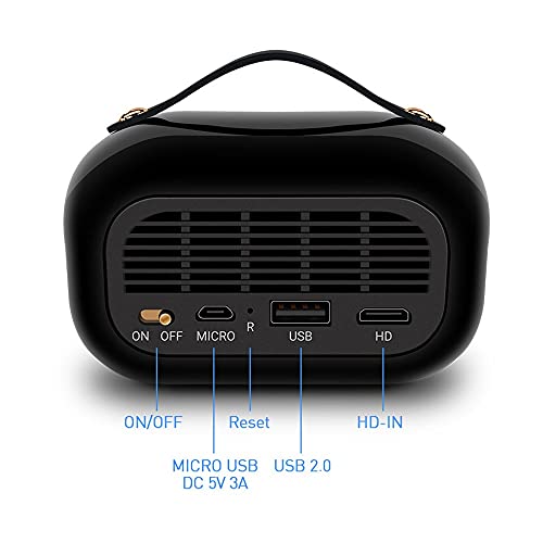 DOUBAO Mini DLP Projector Portable Outdoor Movie Home Cinema for Smartphone