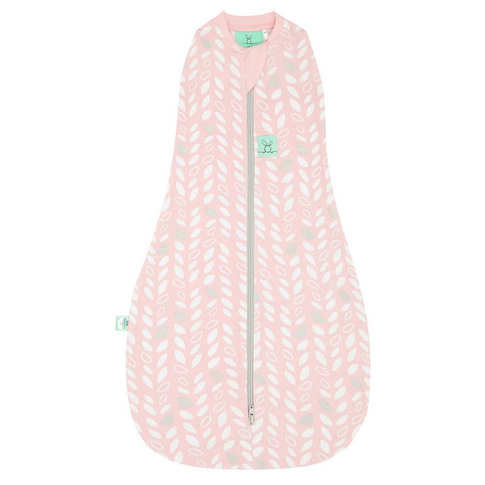 ergoPouch 1 tog Cocoon Swaddle Bag- 2 in 1 Swaddle Transitions into arms Free Wearable Blanket Sleeping Bag. 2 Way Zipper for Easy Diaper Changes (Spring Leaves, 0-3 Months)