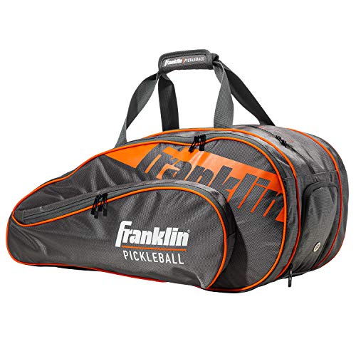 Franklin Sports Pro Series Pickleball Paddle Bag Grey/Orange