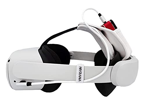NIVRANA VR Battery Pack Compatible with Oculus Quest 2 β High Speed 10,000mAh VR Power Bank Gives up to 8 Hours of Epic Uninterrupted Game Play β VR Headset Accessory