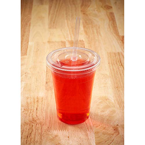Karat Earth 7.75" Giant PLA Straws (7mm) Paper Wrapped - Clear (Case of 1200)