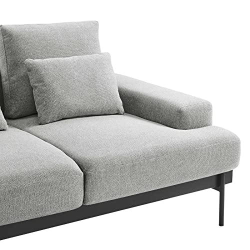 Modway Proximity Love Seats, Light Gray
