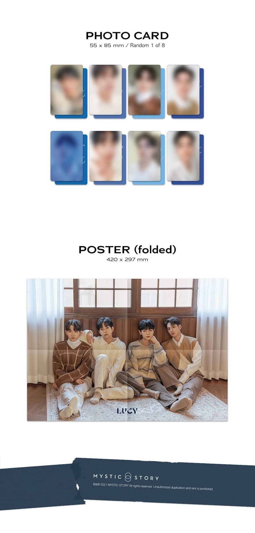 Lucy - Blue (2ND EP) CD + On Pack Poster