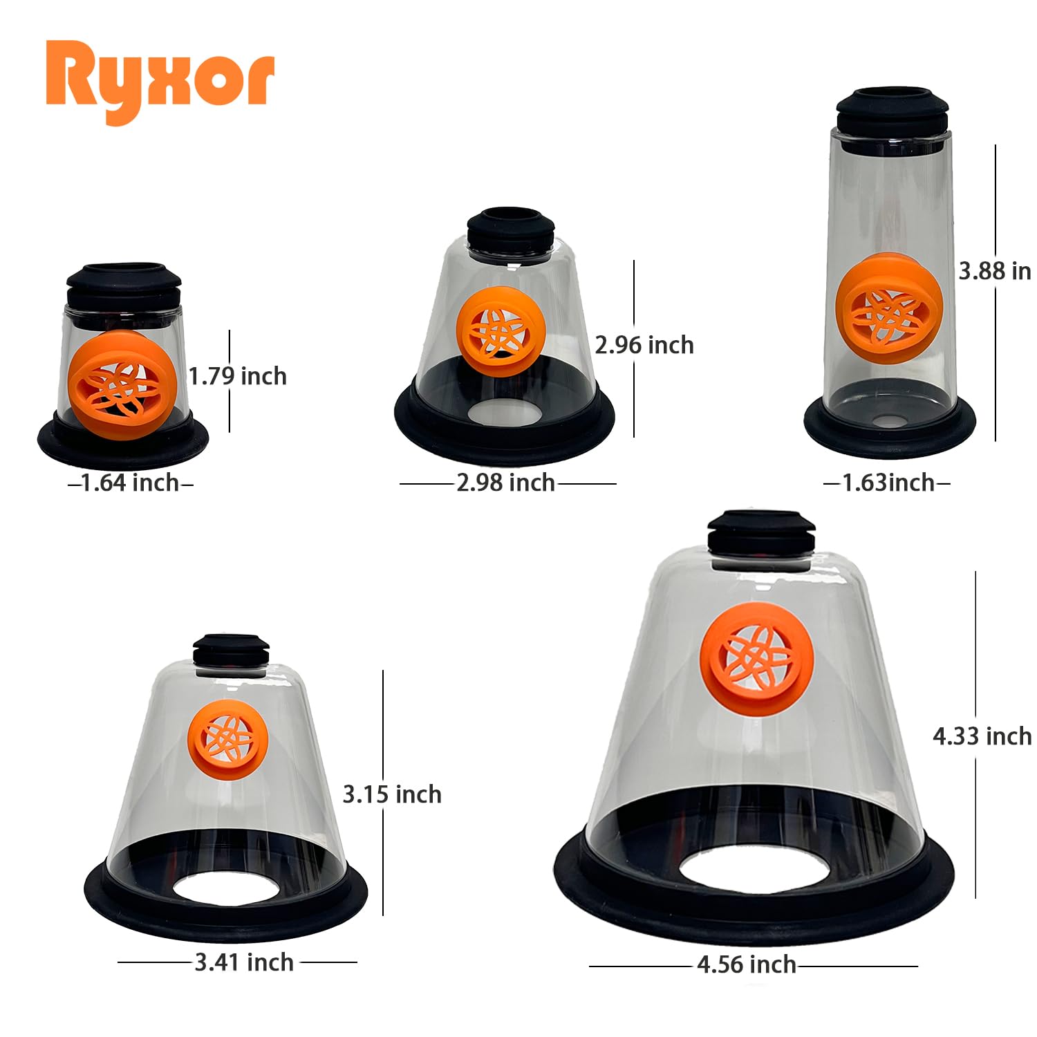 Ryxor Dog Oxygen Mask Set - 5 Sizes, 7 Feet Tubing - Veterinary Designed Breathing Aid for Dogs & Cats - Helps Relieve Breathing Distress from CHF, Tracheal Collapse, Asthma - Vet, EMS, Use(Green)