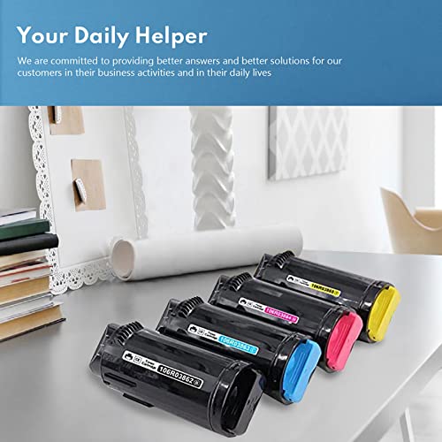 Salome / C505 High Capacity Toner Cartridge Compatible Replacement for Versalink C500DN C500N Salome C505 C505S C505X Printer 4-Color Set (1 Black 1 Cyan 1 Magenta 1 Yellow)