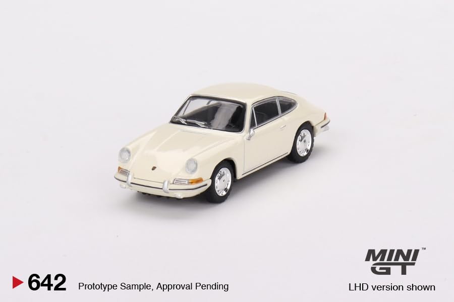 True Scale Miniatures Model Car Compatible with 1963 Porsche 901 Ivory Limited Edition 1/64 Diecast Model Car MGT00642