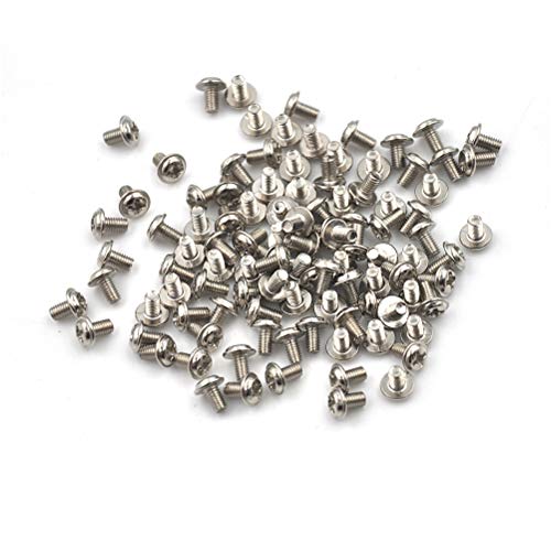Kigauru Screw 100Pcs M3 Screw M3X5 5mm PC Case Hard Drive Precision PSU 6/32" Hex Screws for Computer Floppy DVD ROM Motherboard 7mm