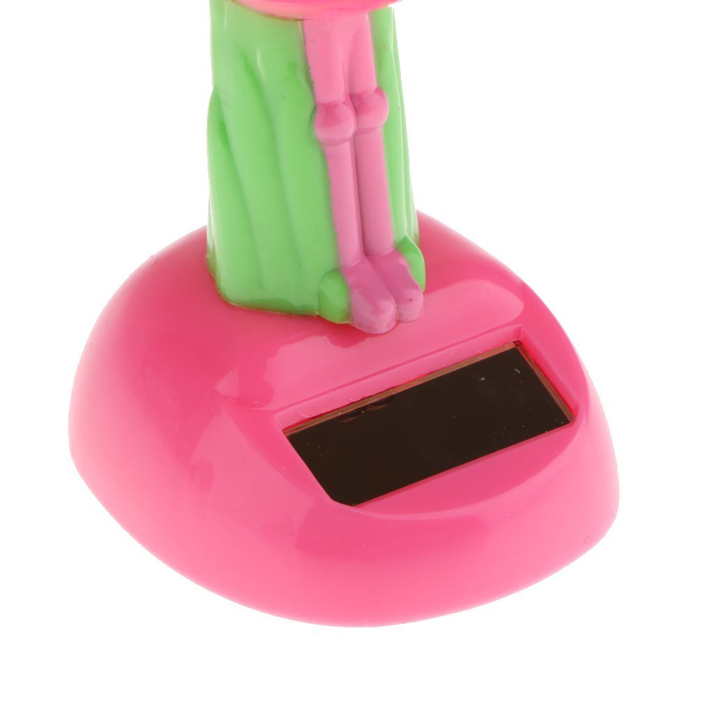 FRECI Car Dashboard Bobblehead Toy Bobble Head Flip Flap Toys Dancing Dancer Toys Home Decorative Figurines Ornament - Flamingo