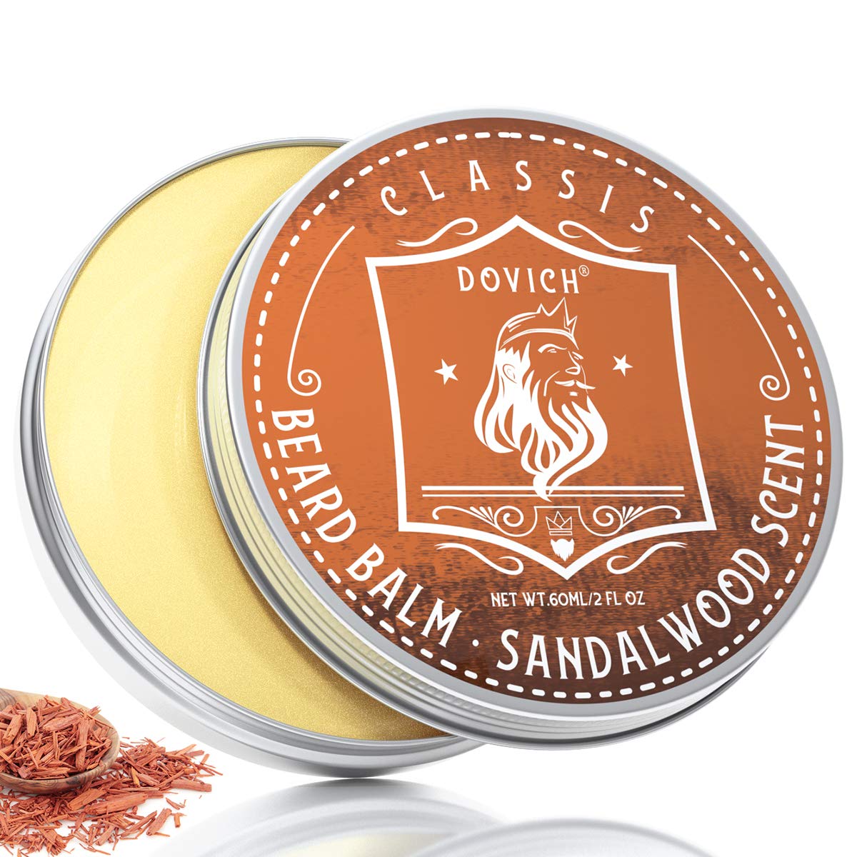 DOVICH Beard Balm, Beard Mustache Maintenance Care, Beard Gift For Men (1 PACK)