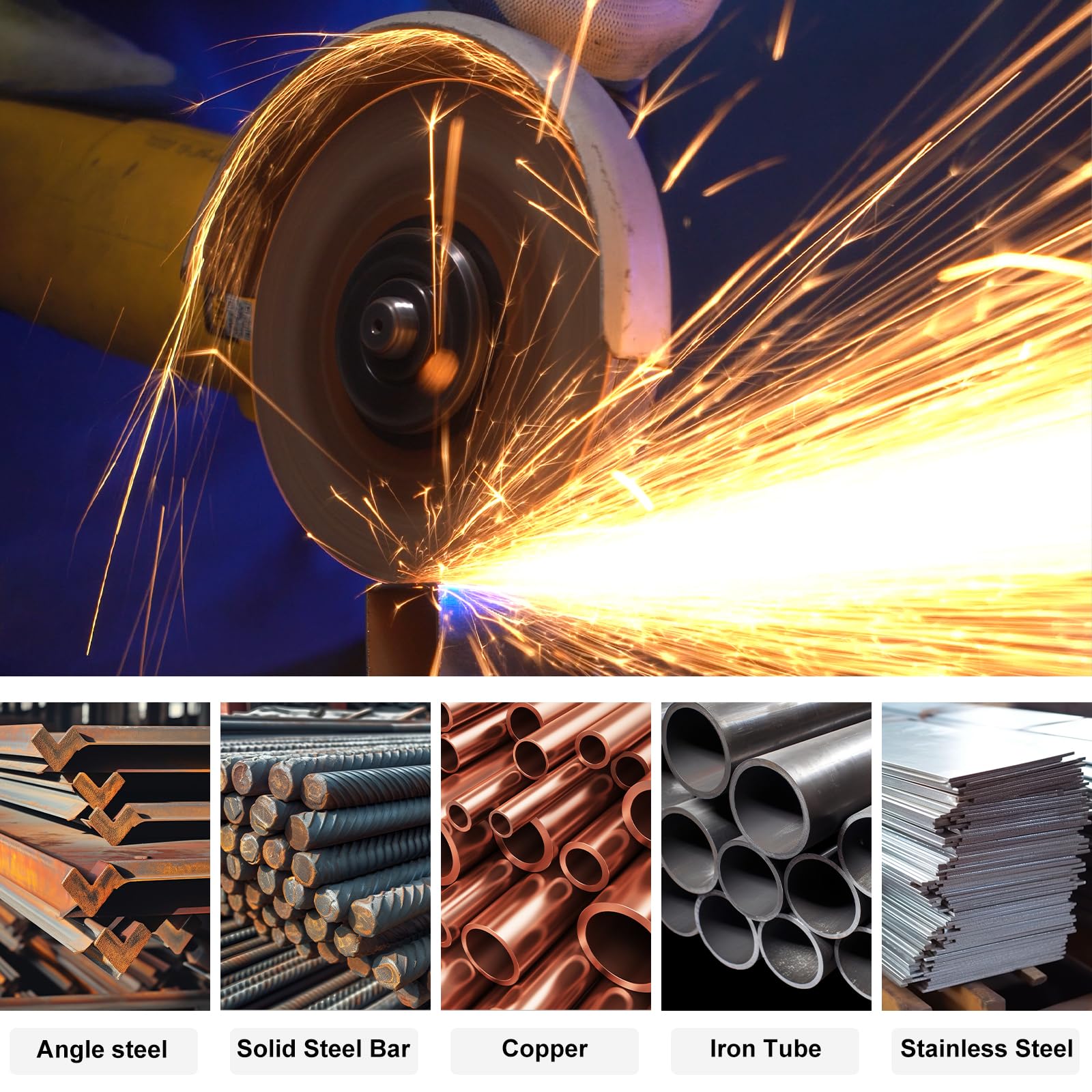 Truswe Cut Off Wheels 4 1/2 Inch - 52 Pack 4.5 Cut Off Wheel Metal and Stainless Steel Cutting Wheel for Angle Grinder