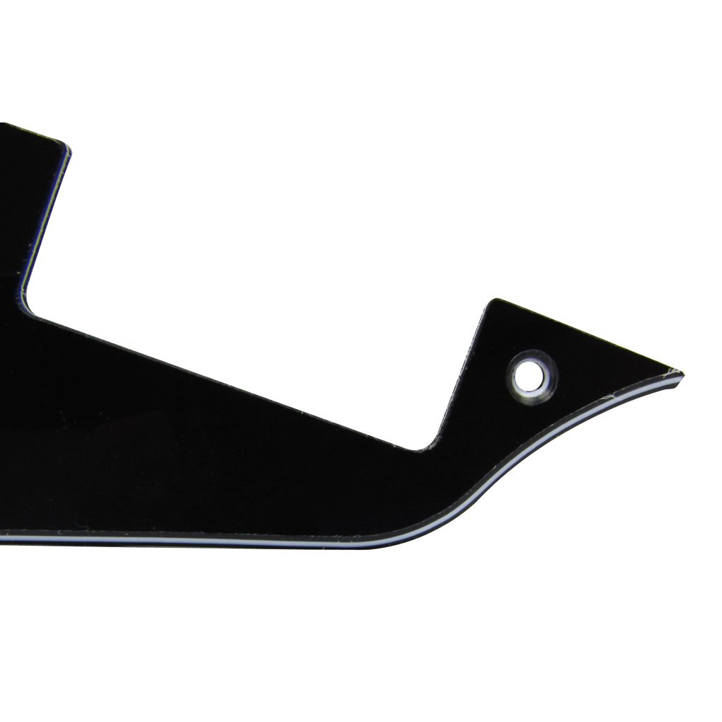 FLEOR 3Ply Black Pickguard Back Plate Screws Set & Switch Ring & Truss Rod Cover Plate & Black Bracket Fit Gibson Les Paul Pickguard Replacement