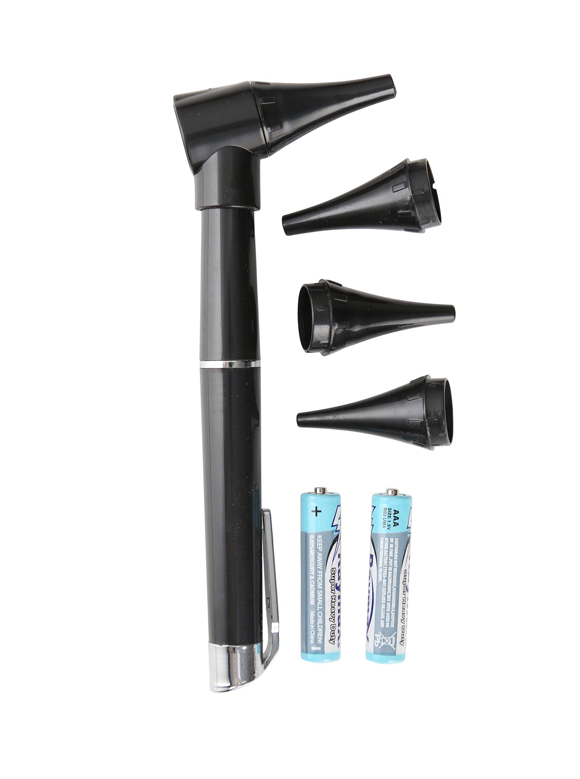 Primacare Diagnostic Otoscope with LED for Doctors | Pocket Ear Canal Checker for Kids, Adults & Pets | Compact Medical Ear Examination Scope | 3 Specula Sizes
