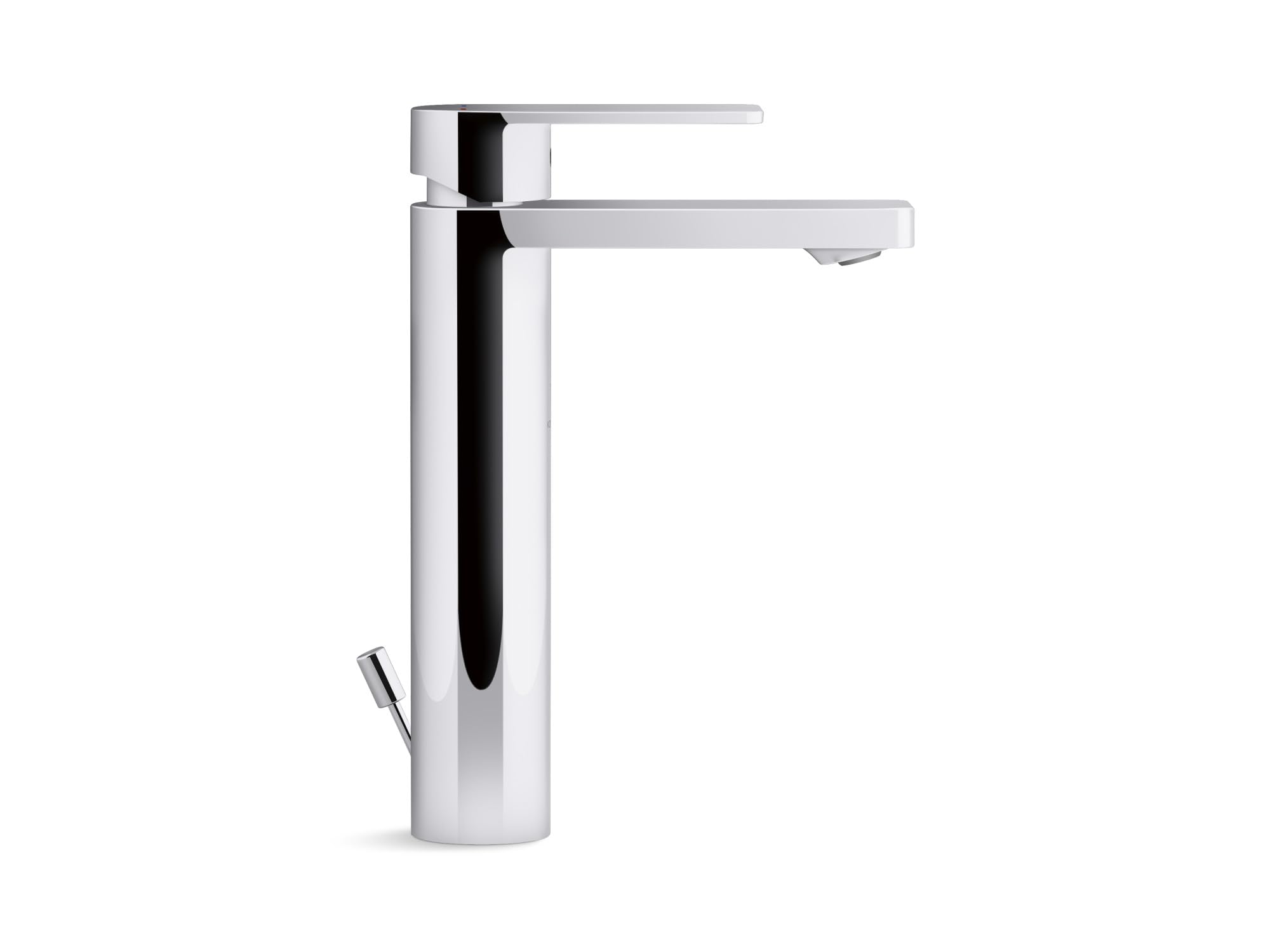 Kohler K-23475-4N-2MB Parallel Tall Single Handle Bathroom Sink Faucet, 5 GPM, Vibrant Moderne Brushed Brass