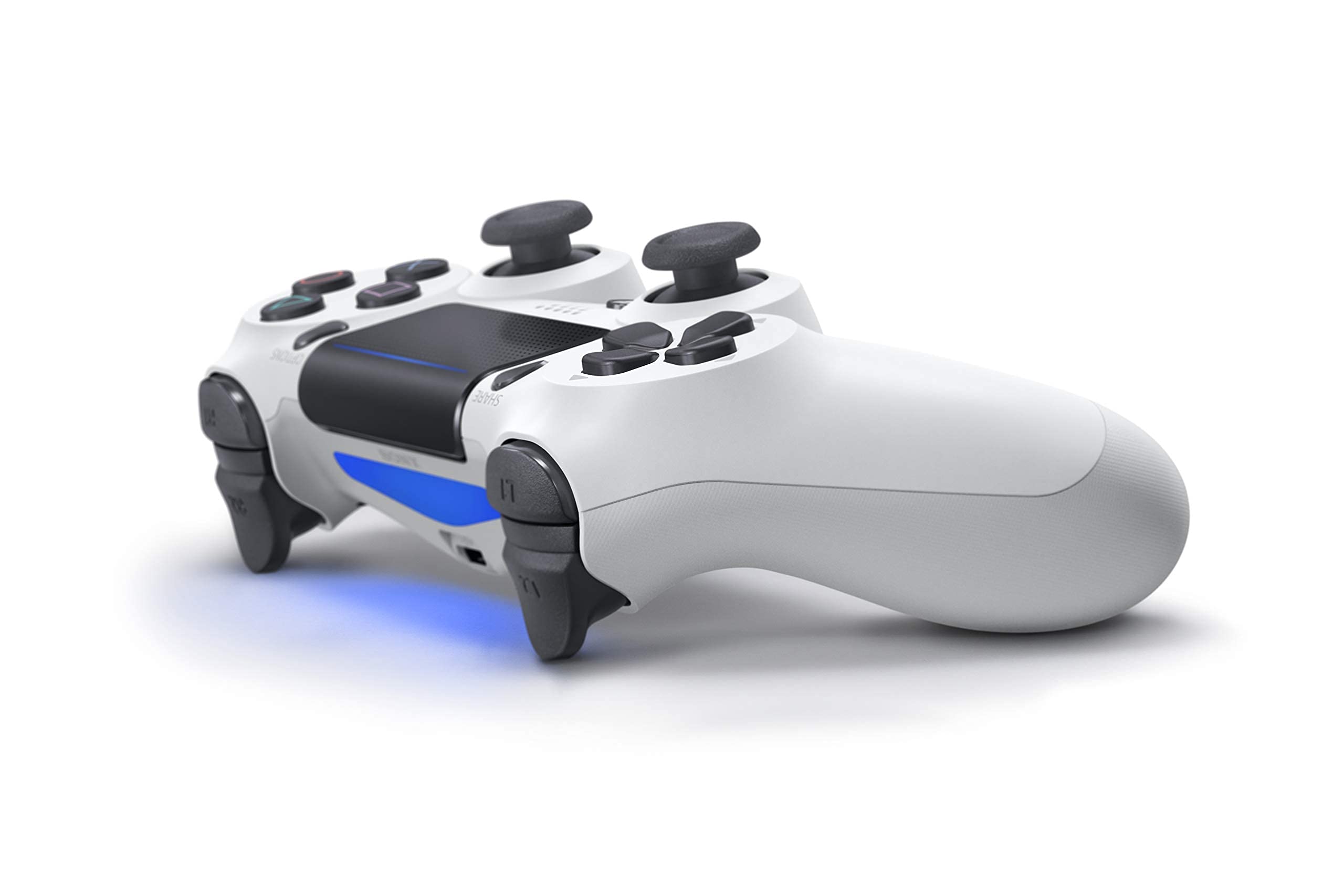 DualShock 4 Wireless Controller for PlayStation 4 - Glacier White (Renewed)