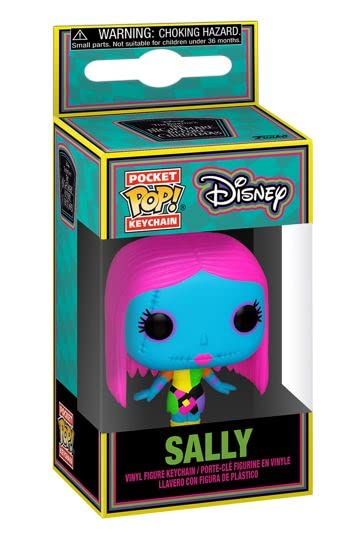 Funko Pop! Keychain: The Nightmare Before Christmas Blacklight 4pk (Jack/Oogie/Sally/Zero) - Plastic Vinyl