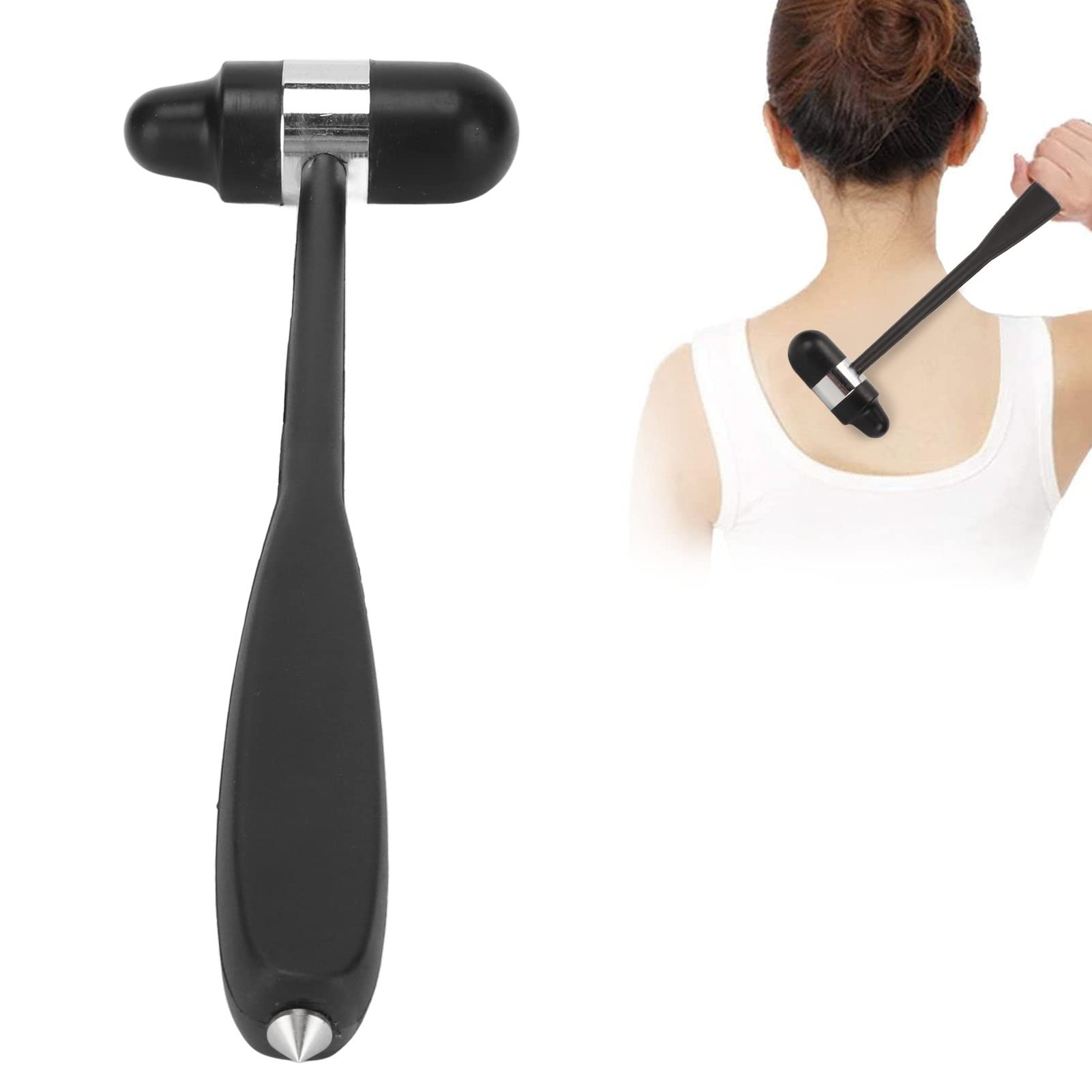 Neurological Hammer, Multifunctional Neurological Examination Hammer with Pointed Tip Handle for Cutaneous