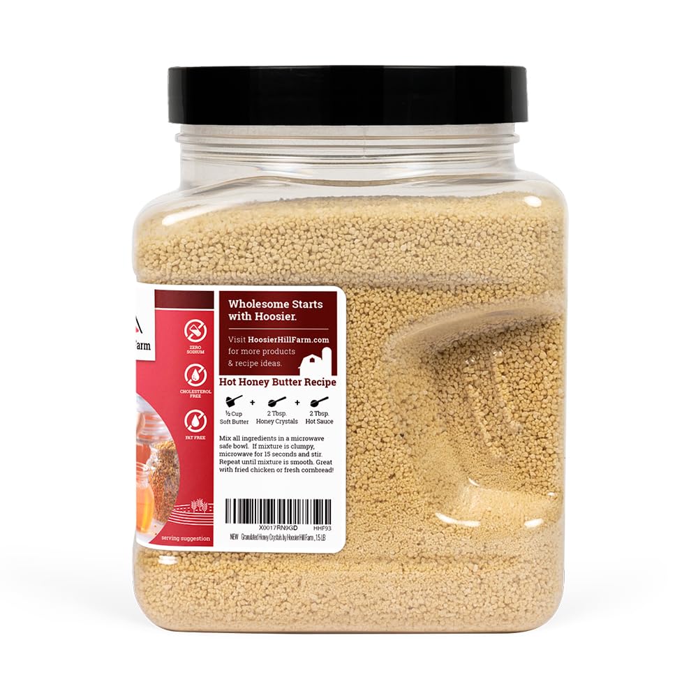 Hoosier Hill Farm Granulated Honey Crystals, 1.5LB (Pack of 1)