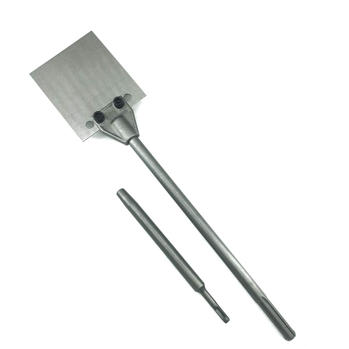 SPKLINE 5 Inch Wide SDS Floor Scraper Set Tile & Thinset Scaling Chisel Thinset Scraper Adhesives Remover Wall Scraper Fits SDS-Plus & SDS-Max Rotary Hammer, Chipping Hammer Drills, Demolition Hammers