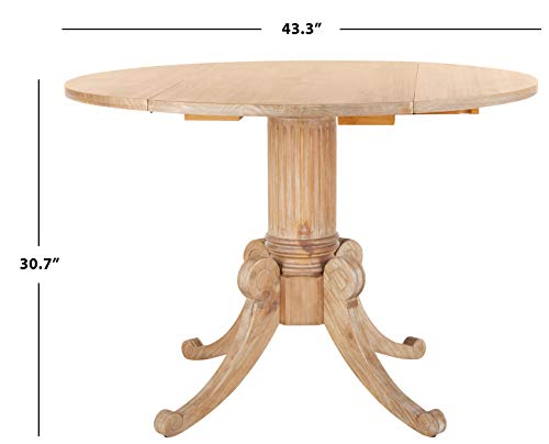 Safavieh Home Forest Traditional Rustic Natural Drop Leaf Dining Table