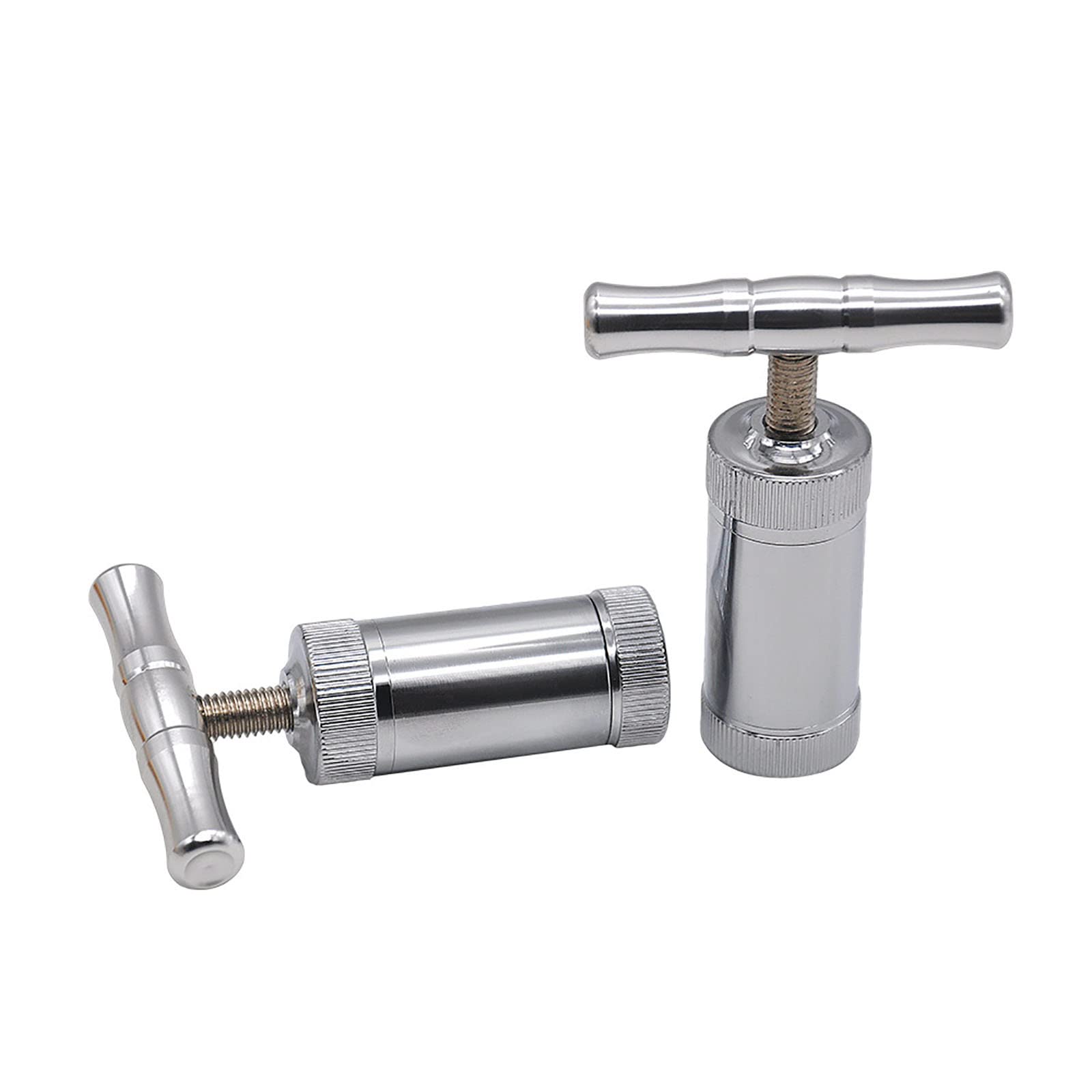 Metal Aluminum T Bar Pollen Press, Metal Aluminum T Shaped Compressor Presser, Herb Grinder,Food Powder Compressor, Multi-Functional Compressor For Various Metal Materials (Silver)