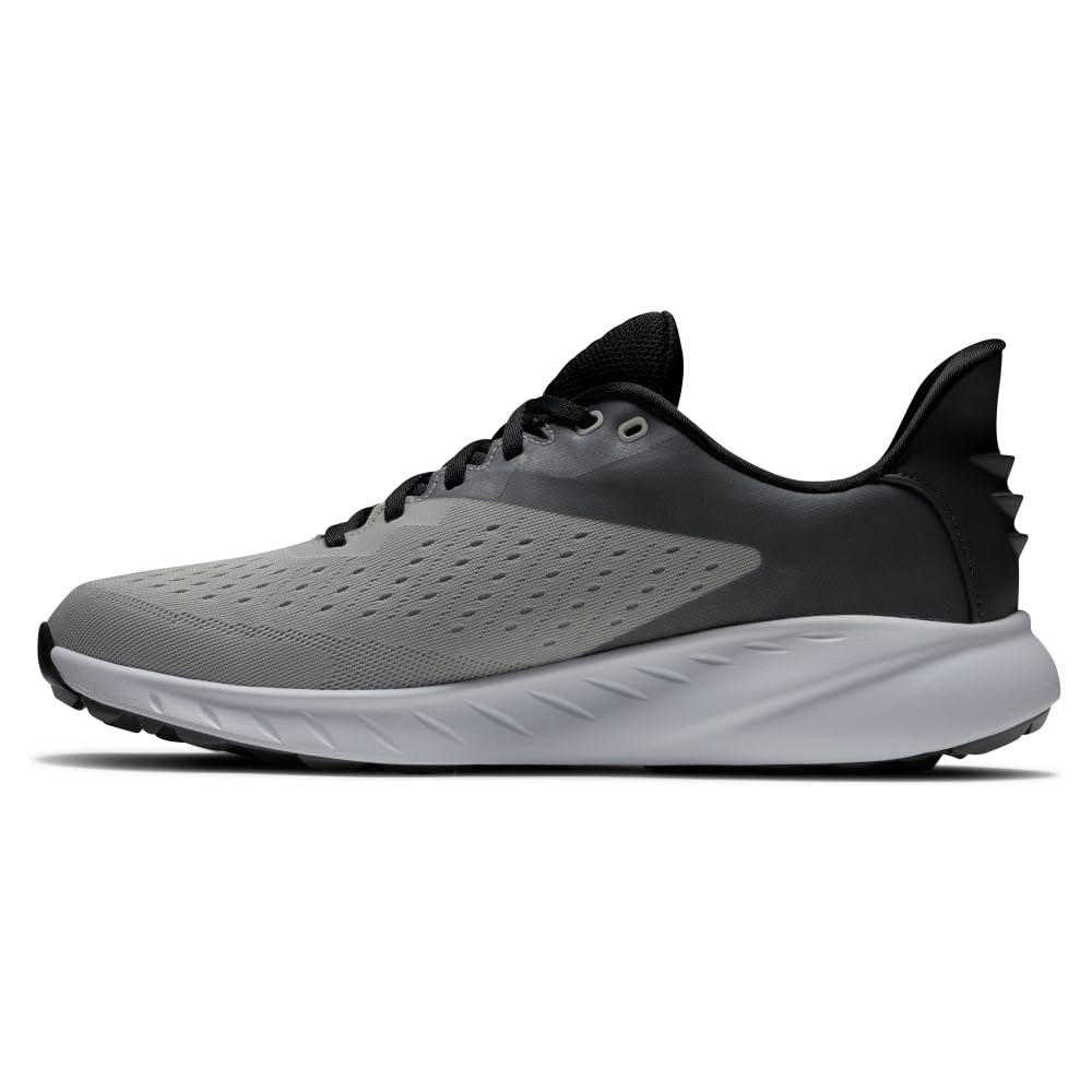 FootJoy Men's Fj Flex Xp Golf Shoe, Grey/Charcoal, 12 Narrow