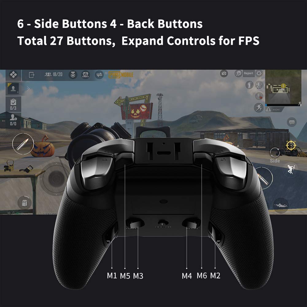 FLYDIGI Apex Series 2 Multi-Platform Controller, Creative Draggable Wheel. Support Android/Tablet/PC/TV Box ect, Motion Sensing, Mapping technology, DOES NOT SUPPORT IOS 13.4 AND ABOVE.