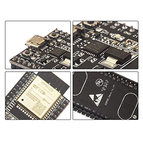 IJJ 3pcs for ESP32-DevKitC core Board ESP32 Development Board ESP32-WROOM-32D Compatible with Arduino IDE, WiFi Bluetooth Development Board