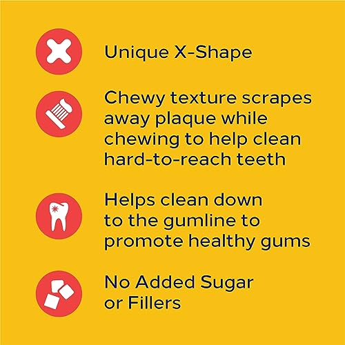 PEDIGREE DENTASTIX Large Dog Dental Treats Beef Flavor Dental Bones, 62.4 oz. Multipack (72 Treats)