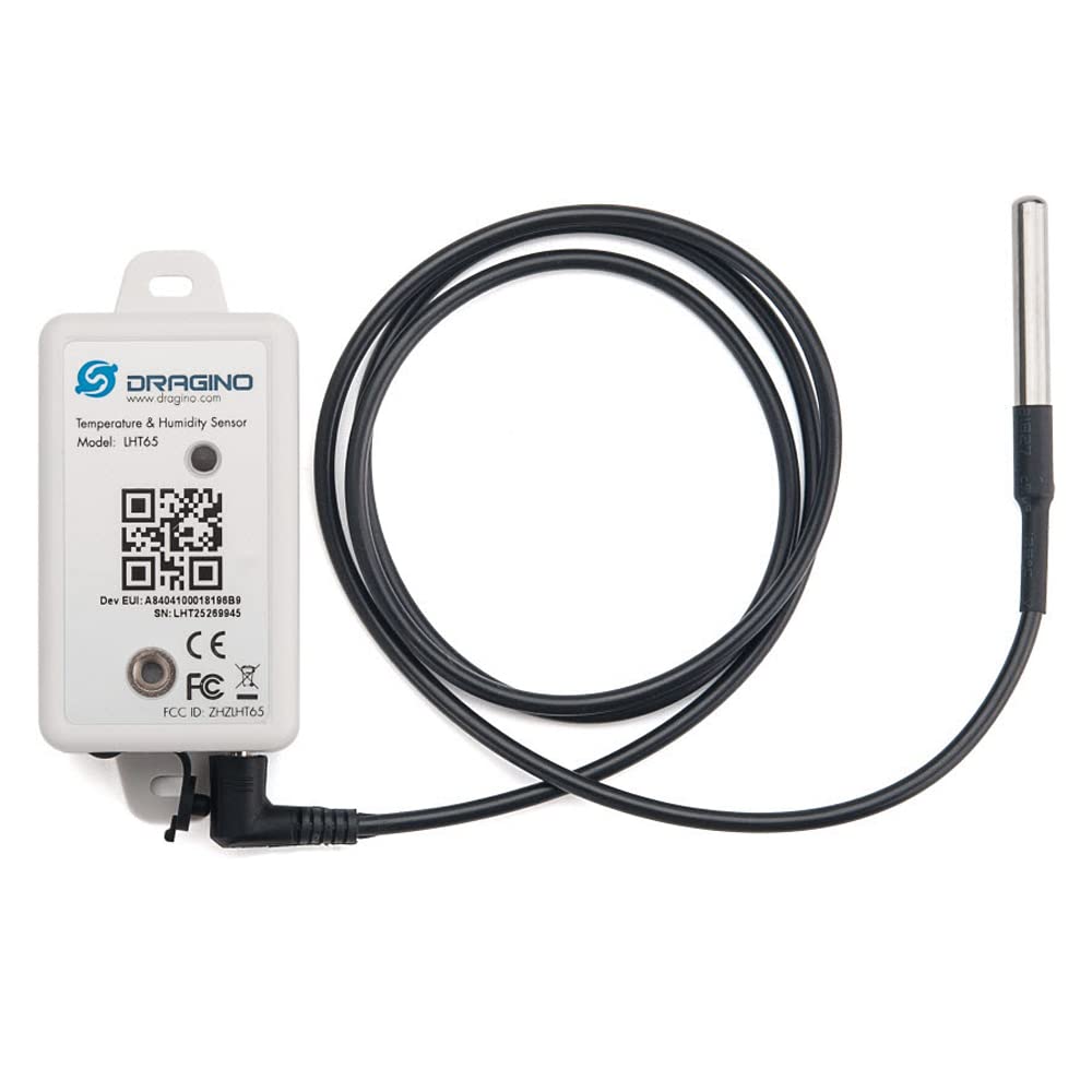 Ferwooh LHT65 915MHZ LoRaWAN DS18B20 Temperature & Humidity Sensor with Built-in 2400mAh Non-Chargeable Battery