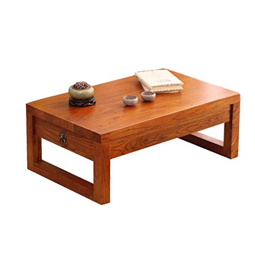 DOUBAO Coffee Table Beech Wood,Industrial Coffee Table with Storage Shelf for Living Room, Wood Look Furniture