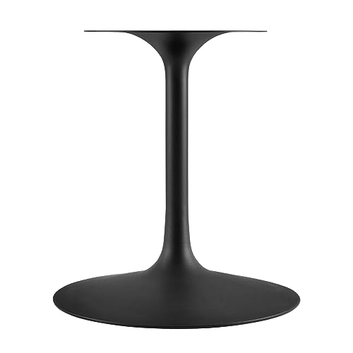 Modway Lippa Oval Artificial Marble 78" Dining Table, Black Black