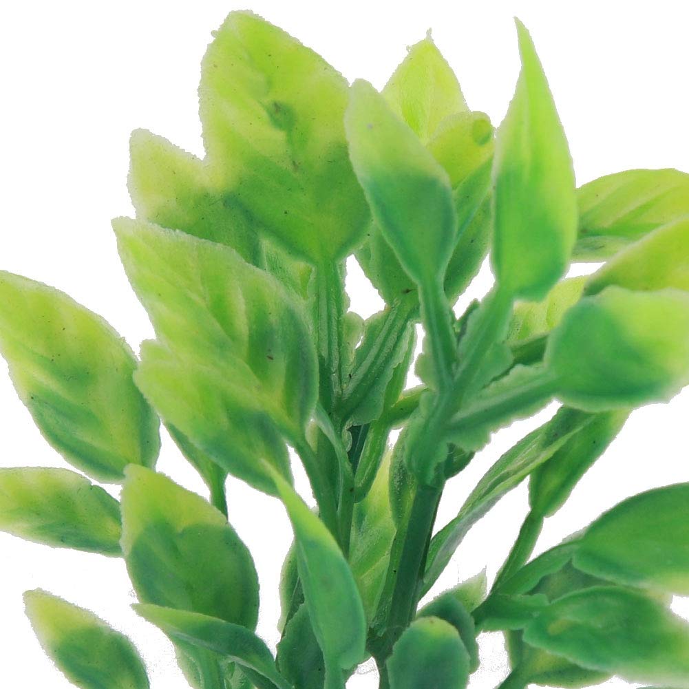 Fdit Artificial Miniature Green Plant Bonsai Fake Potted Plant Garden Decor Accessory for Home Garden Decor Regard