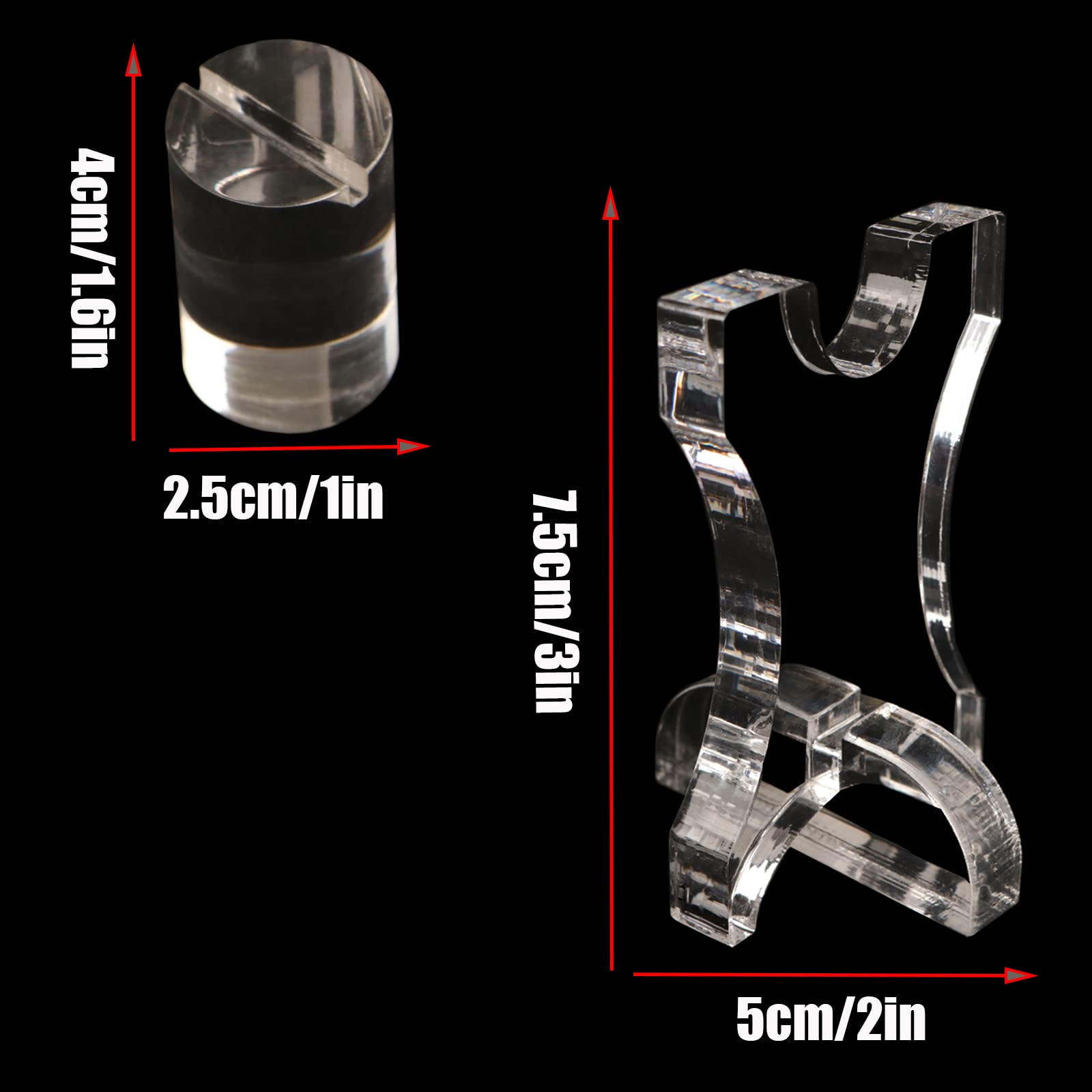 Knife rack knife display rack knife storage rack acrylic knife rack for kitchen and outdoor sword display (Cylindrical 1 pc)