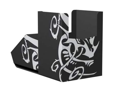 Dragon Shield Card Deck Box – Deck Shell Black & Blue 80-100 CT – Durable and Sturdy TCG, OCG Card Storage – Compatible with Pokemon Yugioh Commander and MTG Magic: The Gathering