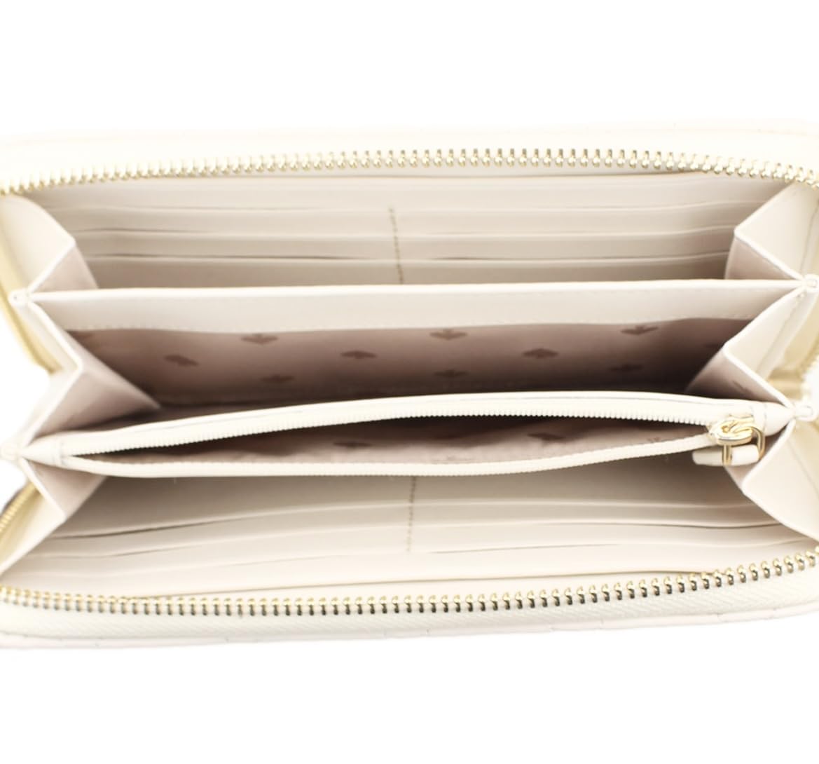 Kate Spade Carey Quilted Leather Large Continential Wallet (Parchment)