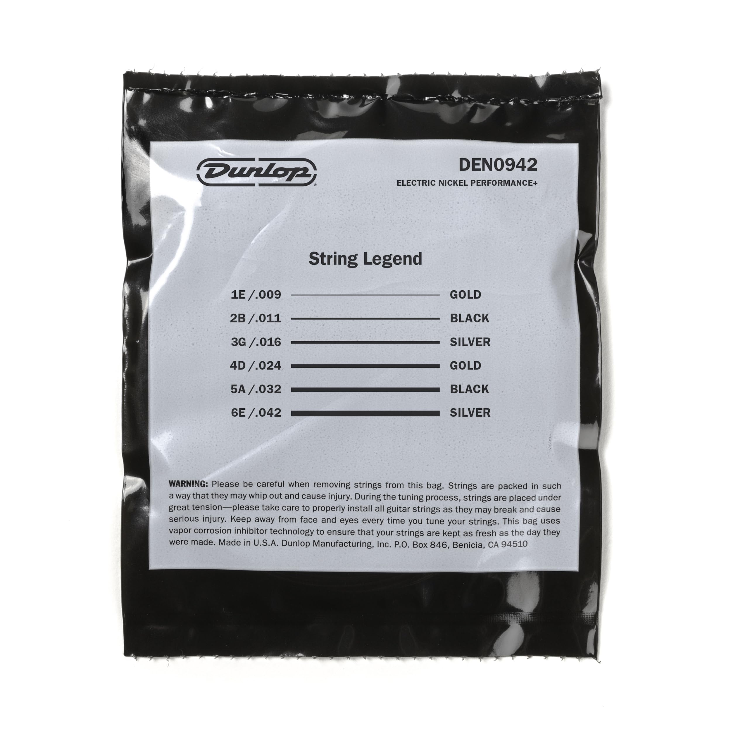 DUNLOP 38120094211 Electric Guitar Strings (38120094201)