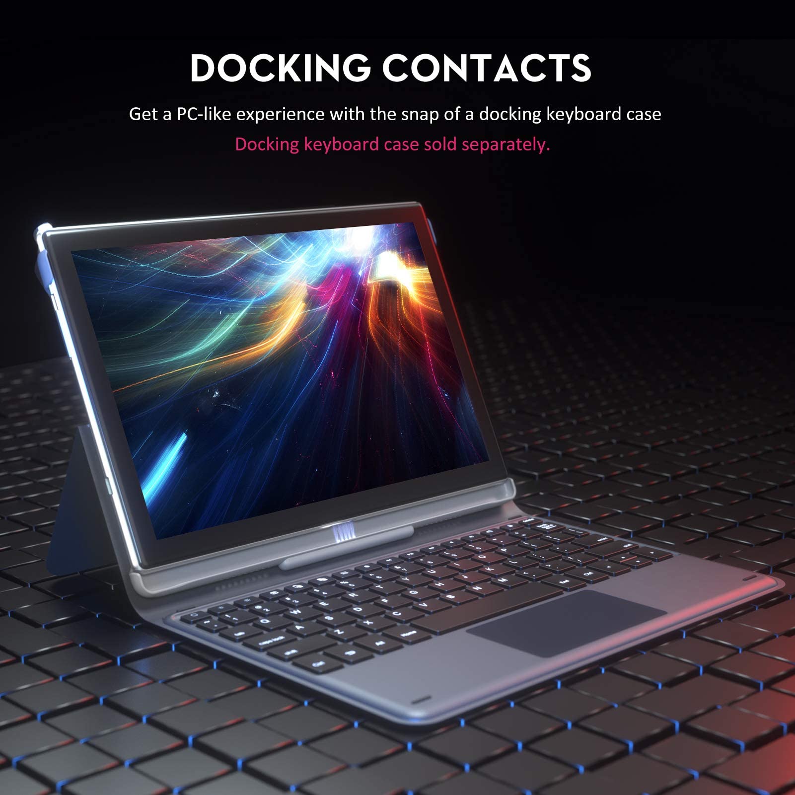 Dragon Touch 10 inch Android Tablet, 32GB ROM Storage, Octa Core Processor, 10" 2.5D G+G HD Display, 3GB RAM, Android 10 Tablet PC - Compatible Docking Keyboard