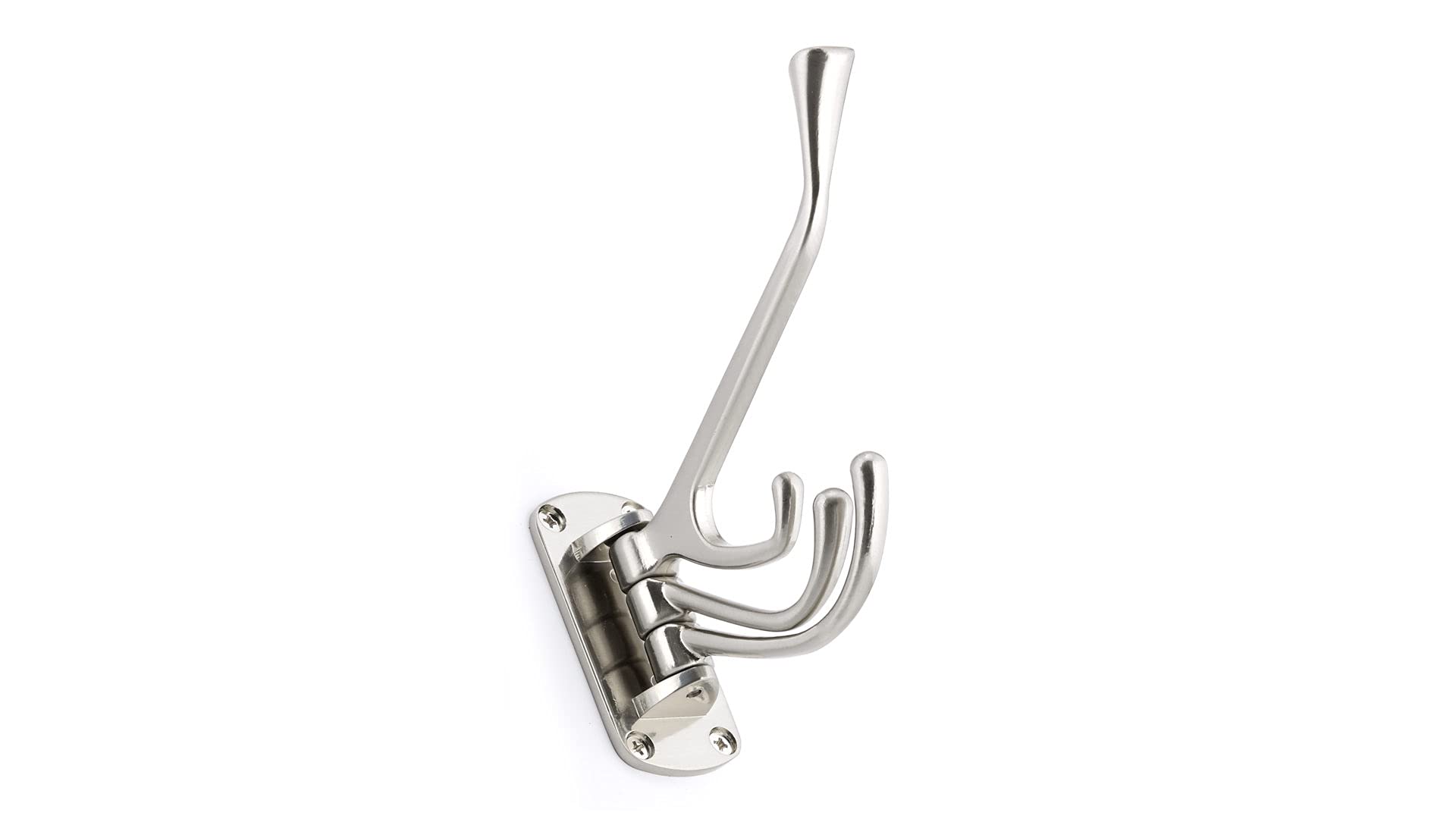 Richelieu Hardware NH027300195 Nystrom Triple Utility Swivel Hook, Brushed Nickel