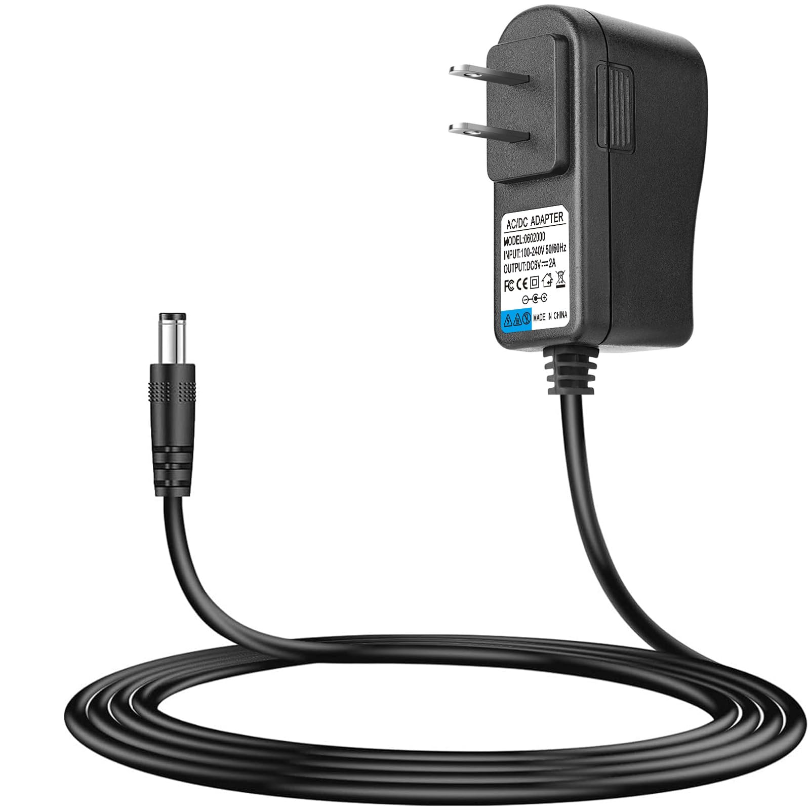 Ousaly AC 6V Trash Can Power Supply Adapter Compatible with Touchless Trash Can Parts, 13 Gallon Trash Can,for iTouchless Automatic Sensor Trash Cans 2.5 to 23 Gallon, 6.5Ft Long Power Cord Supply