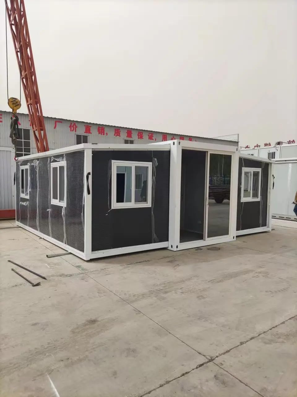 Prefabricated Mobile Tiny House, 15x20 ft, 2 Bedrooms, Bathroom, Kitchen for Guard House, Shop, Villa Hotel, Booth, Office Waterproof