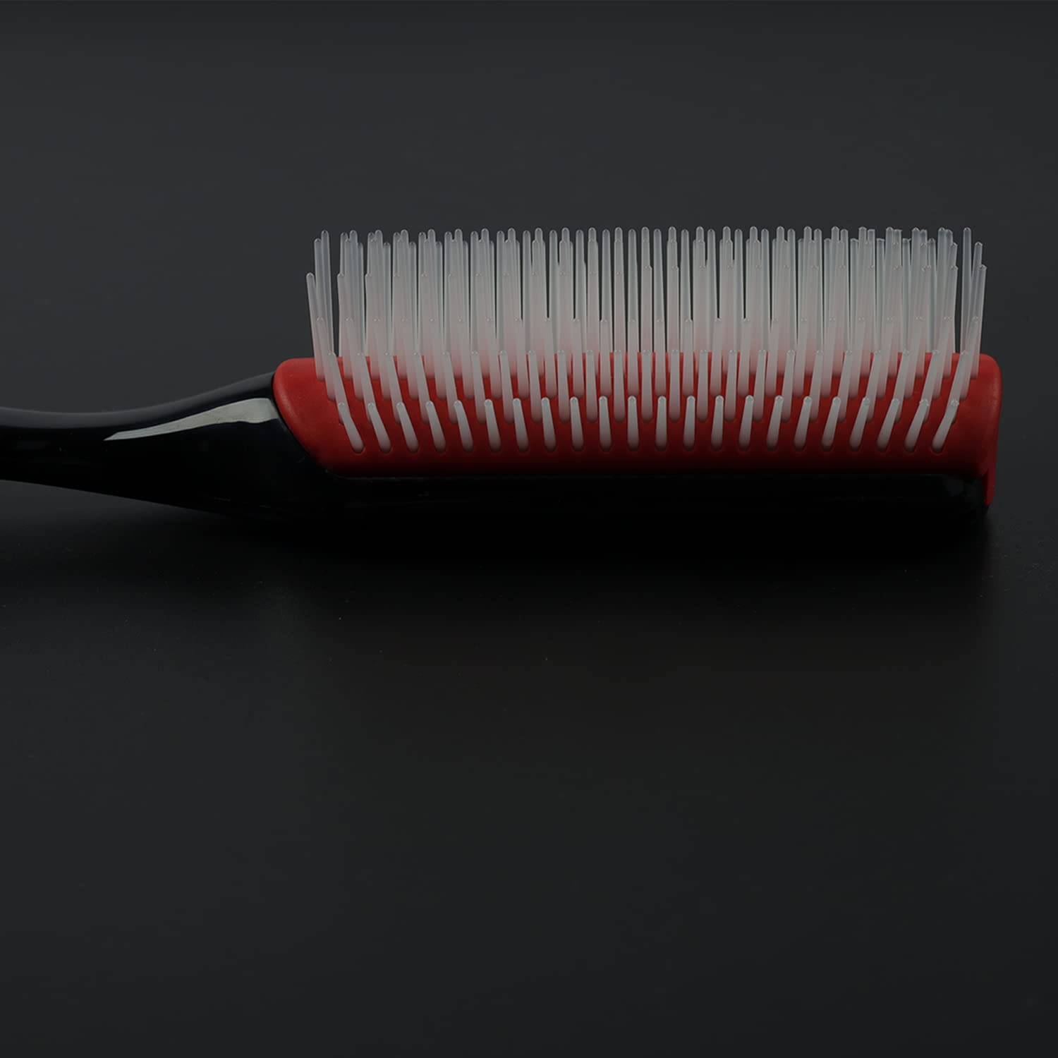 Koeuoi 9-Row Hair Brush for Curly Hair, Black Classic Styling Hairbrush