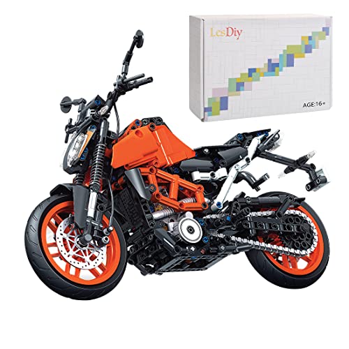 JANN Technic Motorcycle Building Kit, Road Motorcycle Collectible Model Construction Toys Compatible with Lego, Creative Gift for Kids and Adults (718 Pieces)