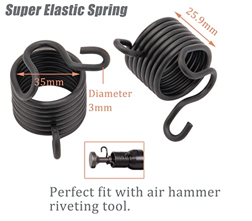 KELEN Air Hammer Smoothing Bit, Smoothing Hammer Bit, Air Hammer Drill 0.401 Smooth Pneumatic Air Hammer Pneumatic Chisel Drill Bit Kit 5 Sets