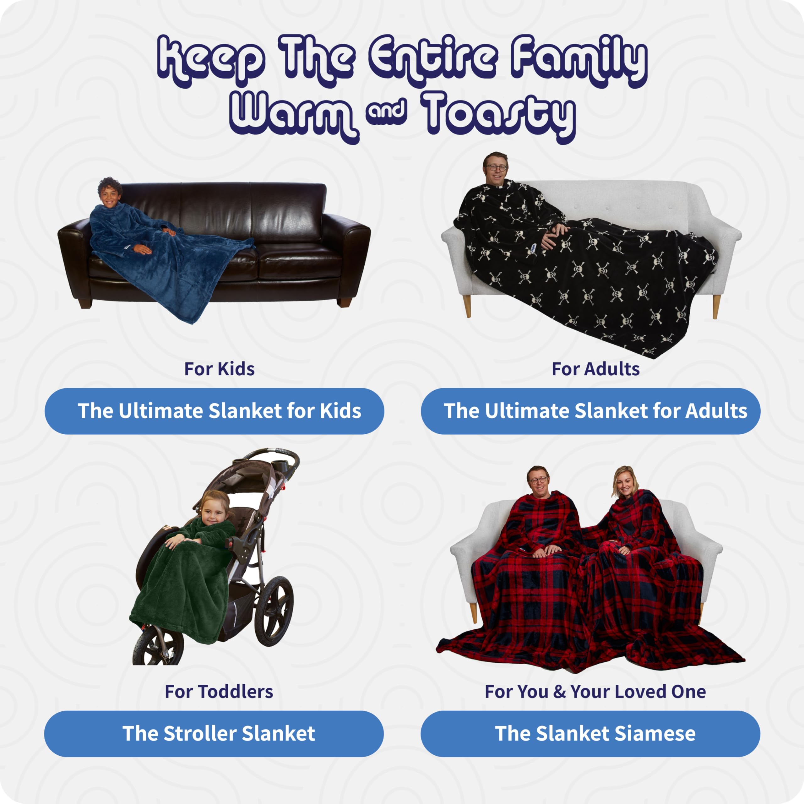 Slanket Kids Wearable Blanket with Sleeves - The Ultimate Kids Oversized Fleece Blanket with Foot Pocket - Lightweight, Plush, & Soft Plus Sized Wearable Blanket for Kids - 44”W x 60”L, Ruby Wine