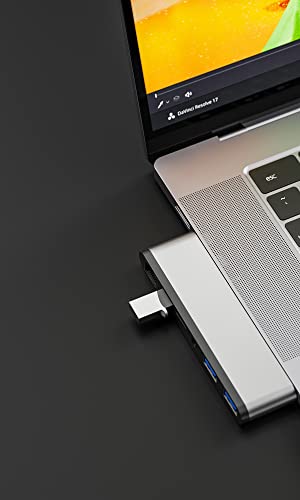 KIHENG USB Hub 3.0, USB C Adapter and 6-in-3 Docking Station , USB C Hub only Apply for MacBook Pro 2021