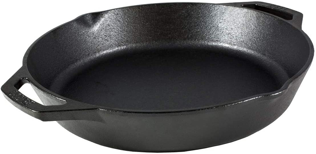 Lodge 17-Inch Cast Iron Skillet + 12-Inch Cast Iron Skillet